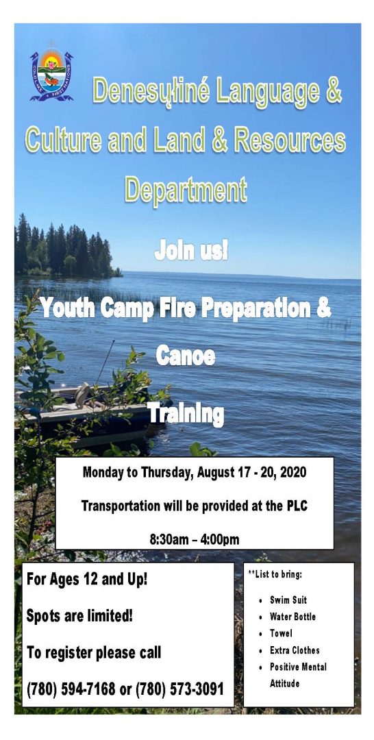 Camp Fire Safety Canoe Youth Training Poster_Page_1 - Cold Lake First ...